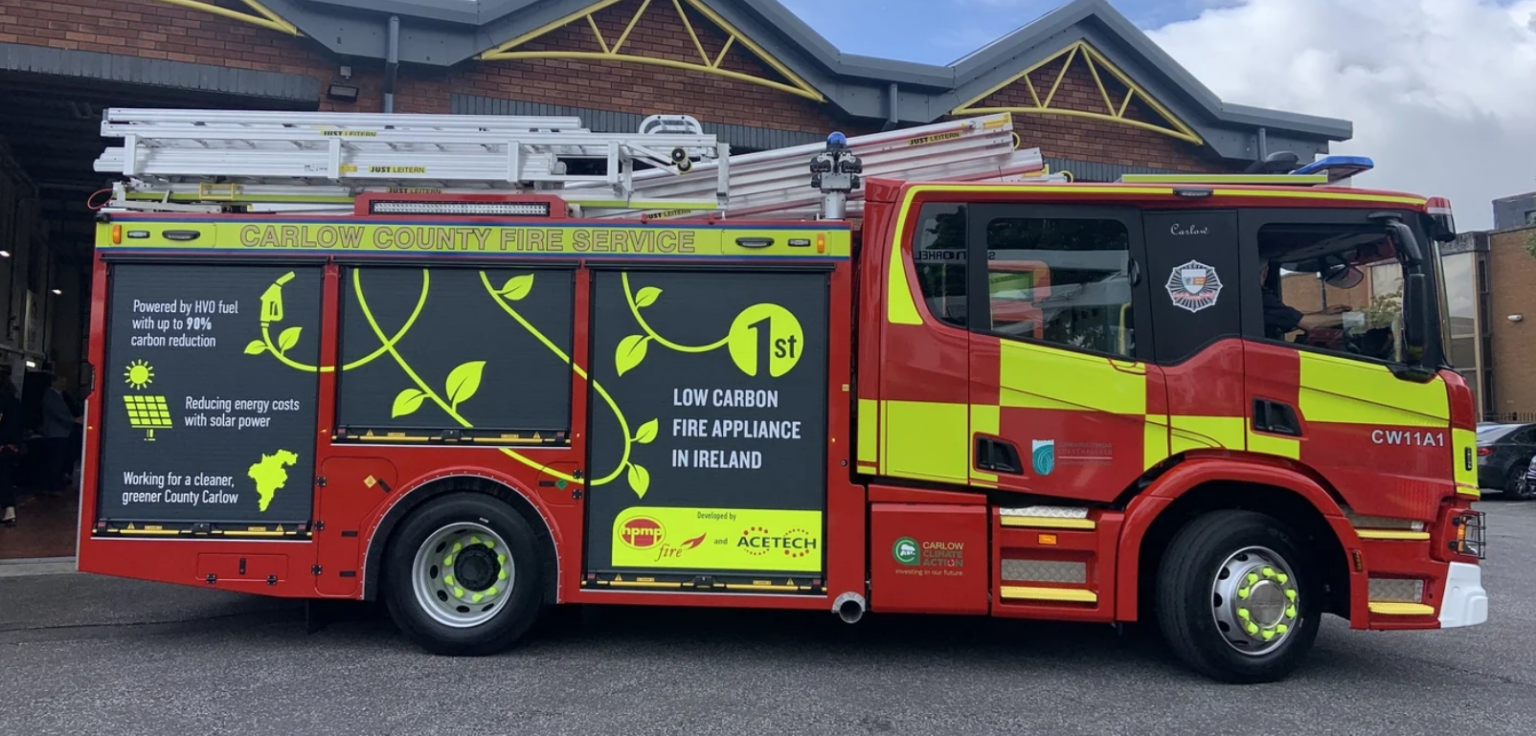 World's first eco class fire engine launched by Carlow Fire Station ...
